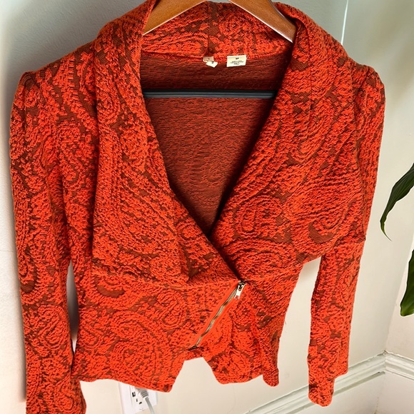 Moth | Jackets & Coats | Stylish Orange Blazer Moth From Anthropologie ...